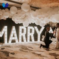 China Customizable Giant LED Marquee Letter Wedding Decorative Light 50W Water Resistant PVC for sale