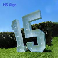 China Customizable Giant LED Marquee Letter Wedding Decorative Light 50W Water Resistant PVC for sale