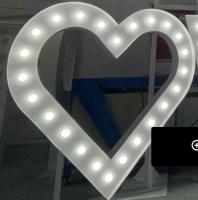 China Customizable Giant LED Marquee Letter Wedding Decorative Light 50W Water Resistant PVC for sale