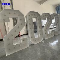 China Wholesale LED Marquee Letters Numbers 3ft 4ft 5ft Wedding Decoration Sign Light Up for sale