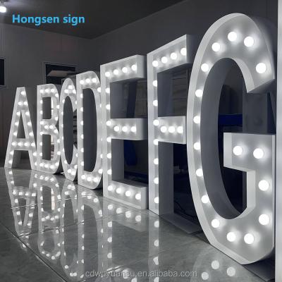 China PVC Baby Marquee Letters 4ft Customizable LED Sign for Party Wedding Decoration for sale