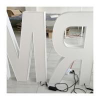 China Collapsible Giant Marquee Letters PVC Stainless Steel 10-30cm Depth for Wedding Party Decor for sale