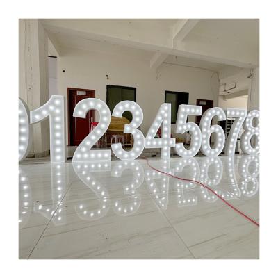 China Customizable LED Marquee Letters 3ft Outdoor Wedding Decor PVC Stainless Steel 50000Hrs for sale