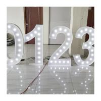 China LED Collapsible Outdoor Marquee Letters Customizable Size Color Water Resistant Metal Frame 50000H for sale