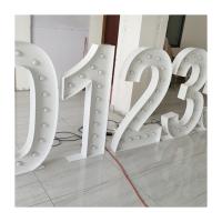 China LED Collapsible Outdoor Marquee Letters Customizable Size Color Water Resistant Metal Frame 50000H for sale