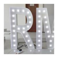 China Customizable LED Marquee Letters PVC Stainless Steel 50000Hrs for Wedding Events Outdoor Holiday Decoration for sale