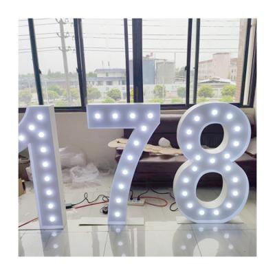 China Custom LED Marquee Letters for Birthday Party Decoration PVC Stainless Steel 50000 Hours for sale