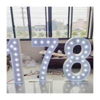 China Custom LED Marquee Letters for Birthday Party Decoration PVC Stainless Steel 50000 Hours for sale