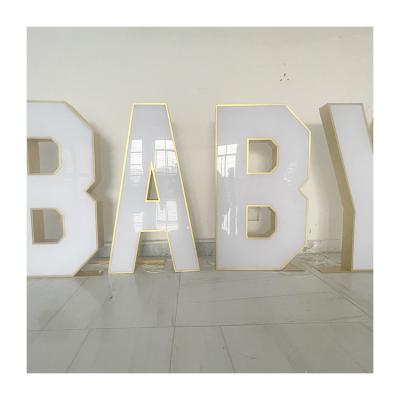 China Customizable LED Marquee Letters 4ft Metal Frame Water Resistant Eco Friendly 50000 Hours for sale