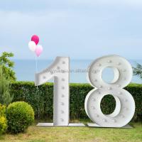 China Customizable LED Marquee Letters 5ft 3ft for Party Wedding Decoration PVC Stainless Steel for sale