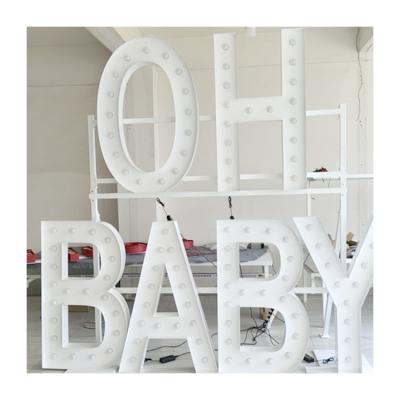 China Customizable LED Baby Marquee Letters PVC Stainless Steel 50000Hrs for Birthday Party Decoration for sale