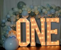 China Customizable PVC Stainless Steel LED Marquee Letters 10-30cm Depth for Wedding Party Indoor Outdoor for sale