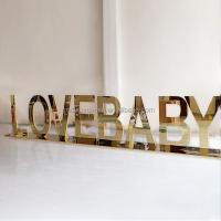 China Custom Color LED Acrylic Marquee Letters 3ft 4ft DC 12V for Wedding Party Office Decoration for sale