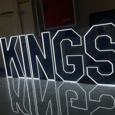 China Hongsen Custom Outdoor Giant 3D LED Marquee Numbers 3ft 4ft Mirrored Letters for Party for sale