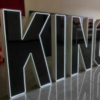 China Hongsen Custom Outdoor Giant 3D LED Marquee Numbers 3ft 4ft Mirrored Letters for Party for sale