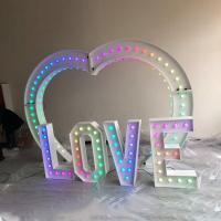 China Custom LED Marquee Letter Sign RGB Lighting for Wedding Party Birthday Decoration 50000H for sale