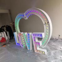 China Custom LED Marquee Letter Sign RGB Lighting for Wedding Party Birthday Decoration 50000H for sale