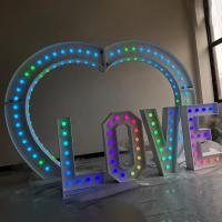China Custom LED Marquee Letter Sign RGB Lighting for Wedding Party Birthday Decoration 50000H for sale