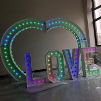 China Custom LED Marquee Letter Sign RGB Lighting for Wedding Party Birthday Decoration 50000H for sale