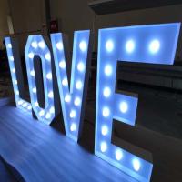 China Custom LED Marquee Light Letters 3ft 5ft for Party Wedding Sign with 50000H Lifetime for sale