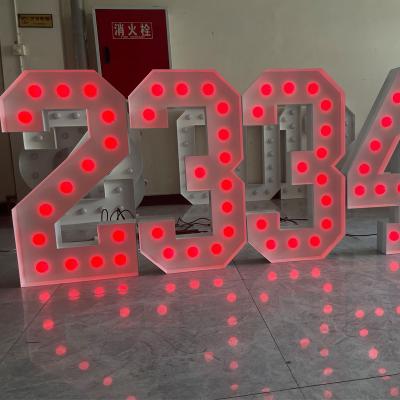 China Outdoor Waterproof LED RGB Marquee Letters Numbers 50000H for Advertising Party Decor for sale