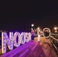 China 4ft 5ft Large High Brightness LED Marquee Letters Custom Multi-Color DC Powered for Wedding Advertising Decoration for sale