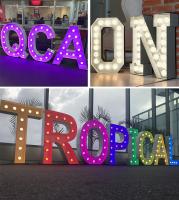 China 4ft 5ft Large High Brightness LED Marquee Letters Custom Multi-Color DC Powered for Wedding Advertising Decoration for sale