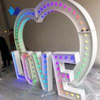 China Custom Marquee Letter Sign 3ft 4ft 5ft LED Bulb Letters for Party Wedding Event for sale