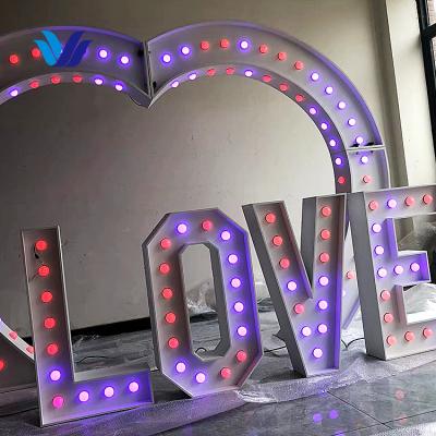 China Factory Direct 4ft 5ft Giant LED Marquee Letters Numbers for Party Wedding Event for sale