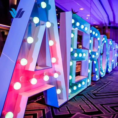 China Wholesale LED Marquee Letters Light Up Sign for Wedding Party 50cm Depth 50000 Hours for sale
