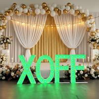 China Custom 3ft to 5ft LED Light Up Numbers Metal Frame Acrylic Multi-Color for Events Celebrations Advertising for sale