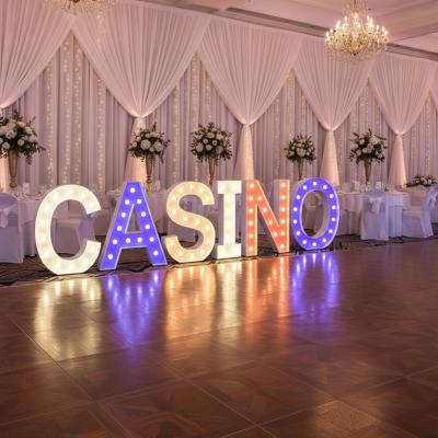 China Custom LED Marquee Letters IP54 DC 24V for Advertising Wedding Anniversary Decor for sale
