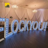 China Custom Outdoor Metal RGB LED Letters for Commercial Advertising and Home Wall Decor Illuminated Signs 2ft 4ft for sale