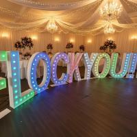 China Custom 2ft 4ft RGB DC LED Marquee Letters Multi-Color Lighting 1 Year Warranty for sale