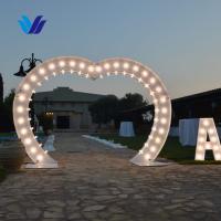 China HS Sign Large Heart Arch Marquee Letters LED Light Source Wedding Decorations 50000 Hours for sale