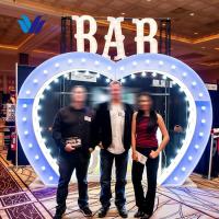 China HS Sign Large Heart Arch Marquee Letters LED Light Source Wedding Decorations 50000 Hours for sale