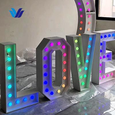China Large RGB Marquee Letter Light Decoration LED Love Sign 50cm Depth 50000Hrs for sale