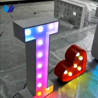 China Large LED Marquee Letters Numbers RGB Light Up Sign Water Resistant 50000Hrs for sale