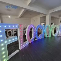 China Customizable RGB LED Letter Signs 4ft 5ft Large Light Up Marquee Light Letters Water Resistant for sale