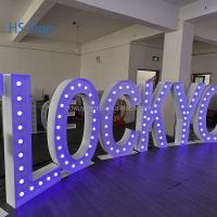 China Customizable RGB LED Letter Signs 4ft 5ft Large Light Up Marquee Light Letters Water Resistant for sale