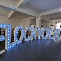 China Customizable RGB LED Letter Signs 4ft 5ft Large Light Up Marquee Light Letters Water Resistant for sale