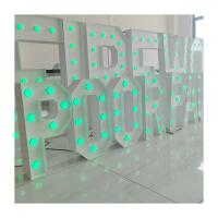 China LED Marquee Letter Lights 4ft 5ft RGB Big Sign for Party Decoration Water Resistant Eco Friendly for sale