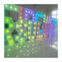 China Custom LED Marquee Letter Sign 50,000 Hours PVC Stainless Steel Wall Decor for Party Wedding for sale