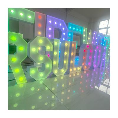 China RGB Chroma Light-Up Marquee Letters 4ft 5ft LED Light Source for Party Decor for sale