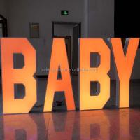 China HONG SEN SIGN LED Marquee Letters 3ft 4ft 5ft Stainless Steel Illuminated for Indoor Decoration for sale