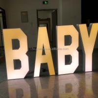 China HONG SEN SIGN LED Marquee Letters 3ft 4ft 5ft Stainless Steel Illuminated for Indoor Decoration for sale