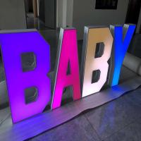 China Wholesale LED Marquee Light Up Letters Numbers Wedding Decorative Neon Sign Acrylic 6000K for sale