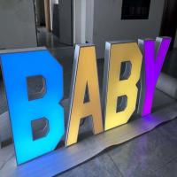 China Wholesale LED Marquee Light Up Letters Numbers Wedding Decorative Neon Sign Acrylic 6000K for sale