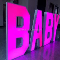 China HONGSEN 3ft 4ft Marquee Light Up Numbers LED Acrylic Letters for Wedding Party Decor for sale