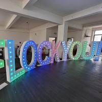 China Hongsen Factory 3ft LED Marquee Light Up Number Letters RGB Giant Sign 24V for sale